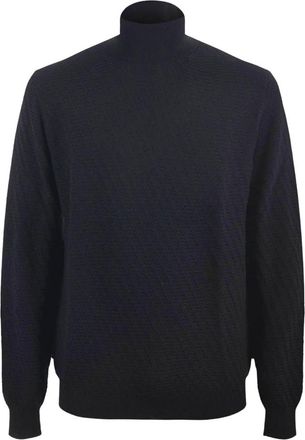 Paolo Pecora Homme, Pulls, Noir, Taille: XL Maglia Lupetto