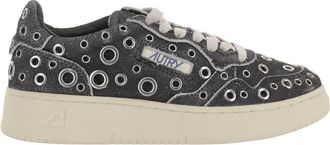 Autry Low-Top Sneaker - Suede Sneakers With Metal Eyelets - Gr. 36 (EU) - in Grau - f&uuml;r Damen