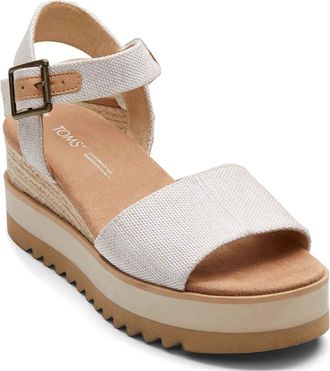 Toms Damen Sandalen aus robustem Segeltuch, ultimativer Komfort mit OrthoLite Innensohle, verstellbarer Kn&ouml;chelriemen, stilvoll und langlebig