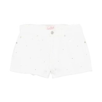 MC2 Saint Barth Femme, Shorts, Blanc, Taille: 38/40 FR Musa Denim Shorts