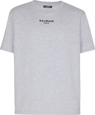 Balmain Besticktes Paris T-Shirt - Grau