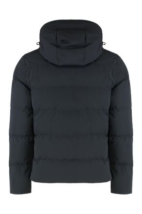 Paul & Shark Mens Hooded Short Down Jacket Black Polyester; Elastane Padded &