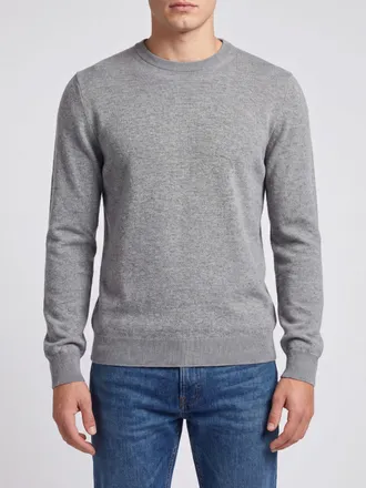 Ballantyne Lang&auml;rmeliger gerippter Pullover mit Rundhalsausschnitt von aus 100 % Kaschmir