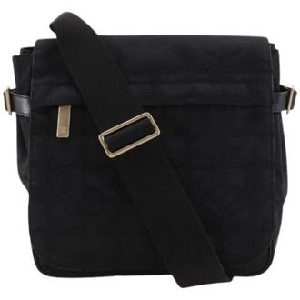 Chanel Pre-owned New Travel Line Nylon Canvas Schultertasche - - Pre-owned - Damen - Schwarzk - ONE SIZE