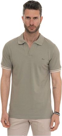 Fay Homme, Tops, Vert, Taille: XL Polo sans boutons