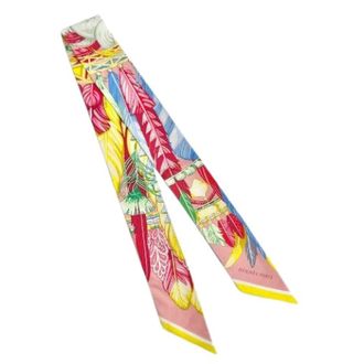 Herm&egrave;s Pre-owned Danse Pacifique Silk Twilly - Femme - Pre-owned - Multicolore - Taille: ONE Size