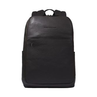 Piquadro Personalizable laptop backpack 15-6 - - Bags - Herren - Braun - ONE SIZE
