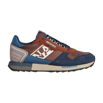 Napapijri Braune Ledersneaker mit D-Ring-Schn&uuml;rung - - Shoes - Herren - Braun - 42 EU