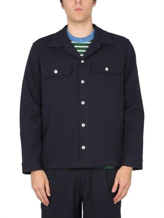 Howlin Cotton Bowling Neck Shirt - Blue