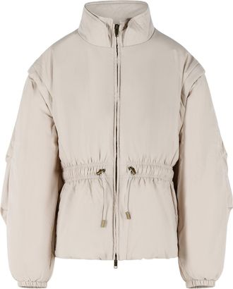 Isabel Marant Veste en polyamide et coton beige Dastyni