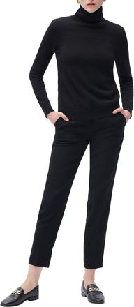 Caroll UJ015-DYLANB Damen-Kaschmir-Pullover, Schwarz, Gr&ouml;&szlig;e M