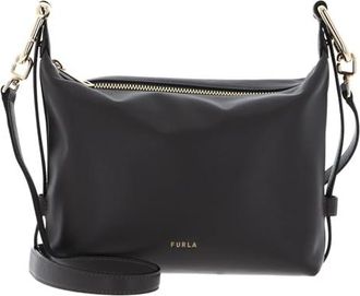 Furla Cuir sac à épaule bandoulière Vitello Claris Lux Tonie Hobo Bag Urban Gray gris foncé