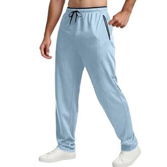 Generic Pantalon de jogging pour homme - En maille l&eacute;g&egrave;re - Avec poches zipp&eacute;es - Respirant - Pour lentra&icirc;nement et la course &agrave; pied, Bu2, XXL