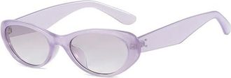 Generic Lunettes De Soleil Ovales À Petite Monture For Hommes Et Femmes, UV400, For Lextérieur, La Conduite, Le Shopping, Le Sport(Purple)