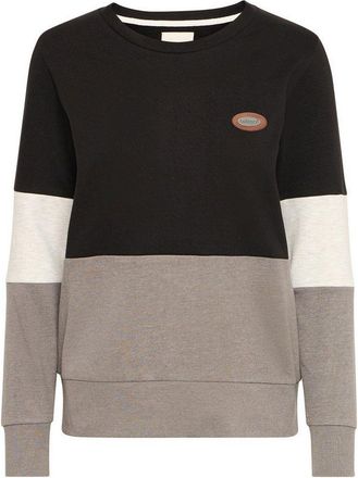 Oxmo Sweatshirt OXTrine Modisches Sweatshirt im Colorblock-Design