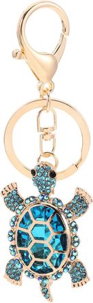 Holibanna Schildkröten Schlüsselanhänger Mit Strass Diamanten Zinklegierung Schlüsselring Für Taschen Rucksack Und Geschenk