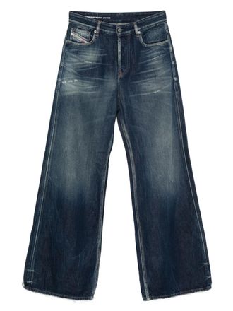 Diesel jean ample à bords francs - Bleu