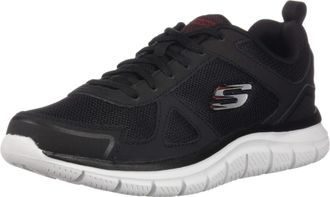 Skechers Herren Track Scloric Sneaker, Black Red Bkrd, 39.5 EU