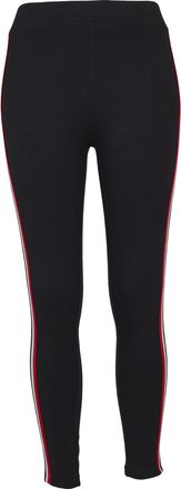 Urban Classics Damen Skinny Leggings Ladies 3 - Tone Tape TB1936, Gr. 36 (Herstellergr&ouml;&szlig;e: S), Mehrfarbig (Black/Firered/White/Navy 01320)