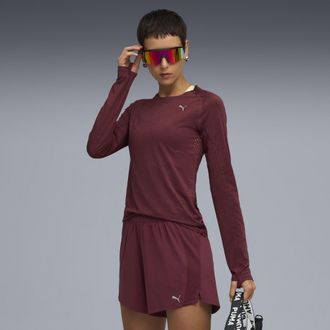 Puma Top de running RUN CLOUDSPUN Femme, V&ecirc;tements, Rouge, XS