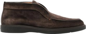 Santoni Homme, Chaussures, Brun, Taille: 43 EU Botte Desert &agrave; Enfiler en Daim