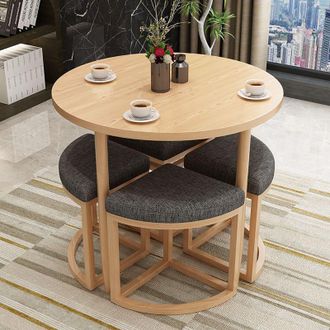 Generic Fr&uuml;hst&uuml;cksecke, runder Tisch mit St&uuml;hlen, Fr&uuml;hst&uuml;cksbar mit Tisch und St&uuml;hlen, moderner K&uuml;chentisch f&uuml;rs Abendessen