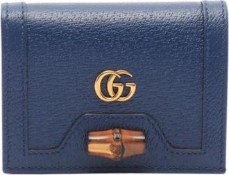 Gucci Portefeuille Pre-owned (bi-pli) - Femme - Pre-owned - Bleu - Taille: ONE Size