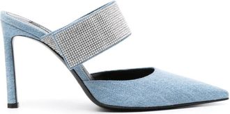 Sergio Rossi Sandalen - Sandals Bluecrystal - Gr. 37,5 (EU) - in Blau - für Damen