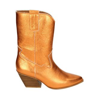 Red-Rag Westernstiefel Orange Leder Gummisohle - - Shoes - Damen - Orange - 41 EU