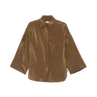 Alberto Biani Femme, Blouses et Chemises, Brun, Taille: 34 FR Shirt