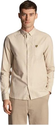 Lyle & Scott Homme, Chemises, Beige, Taille: XL Chemise Oxford Sable