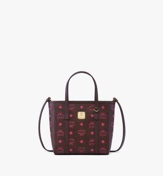 MCM Toni Shopper mit Reissverschluss oben in Visetos