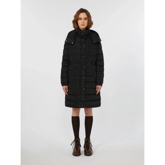 Max Mara Nylon Daunenjacke mit Federf&uuml;llung - - Jackets - Damen - Schwarzk - XS