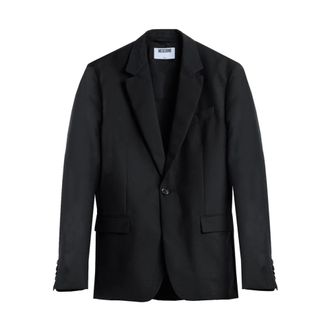 Moschino Giacca Monopetto - - Jackets - Herren - Schwarzk - XL