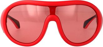 Moncler Lunettes De Soleil - Rouge