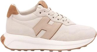 Hogan Femme, Chaussures, Blanc, Taille: 40 EU H641 Allacciato H Patch