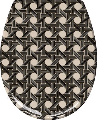 Kleine Wolke WC-Sitz Vienna mit Absenkautomatik, Farbe: Taupe, Material: Duroplast, Gr&ouml;&szlig;e: 37x 45 cm