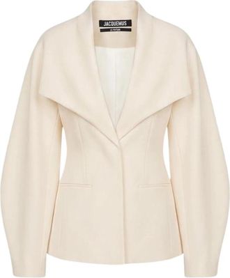 Jacquemus Femme, Vestes, Blanc, Taille: 36 FR Veste Ch&acirc;le