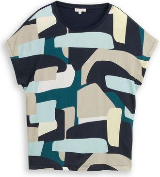 Tom Tailor T-Shirt T-Shirt T-Shirt im Material-Mix