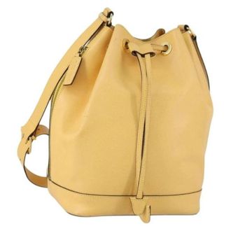Celine Pre-owned Vintage Leder Bucket Bag - - Pre-owned - Damen - Beige - ONE SIZE