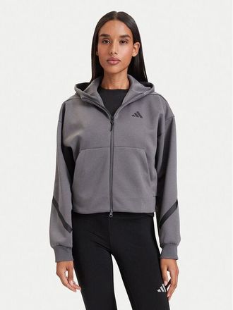 adidas Sweatshirt Adidas Z.N.E. Cropped KF6394 Dunkelgrau Loose Fit