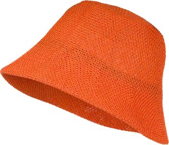 styleBREAKER Hut Fischerhut aus Papierstroh - Knautschhut