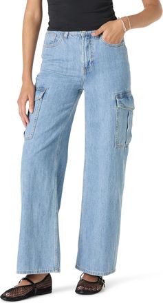 The Drop Montana Cargo Jeans, Helles Indigo, 54