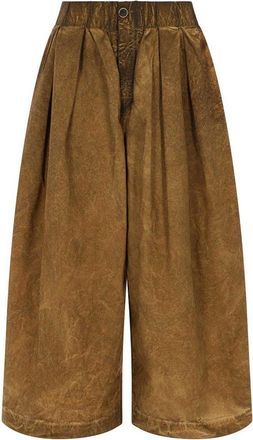 Uma Wang Pantalons D&eacute;contract&eacute;s - Jaune