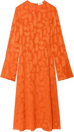 Zadig&Voltaire Midikleid mit Paisleymuster - Orange