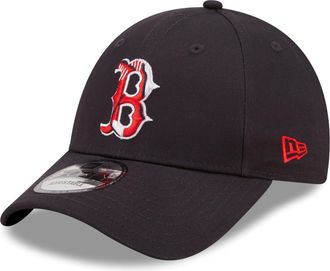 New Era Boston Red Sox Cap MLB Baseball Kappe verstellbar Teamlogo 9Forty blau - One-Size