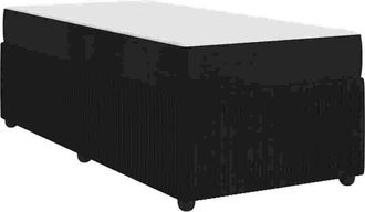 vidaXL Vidaxl - Cadre de lit avec matelas avec matelas Noir 90 x 200 cm Velours