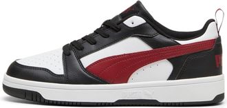 Puma Rebound V6 Low Unisex Sneaker, Puma White Intense Red Puma Black, 40.5 EU