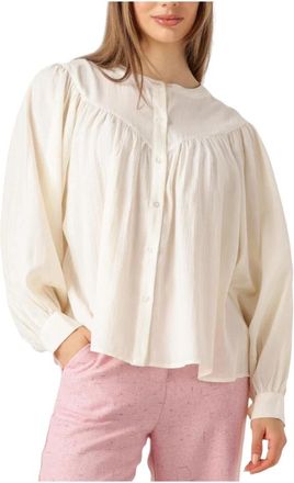 Ydence Elegante Bluse Hester - - Blouses & Shirts - Damen - Wei&szlig; - S