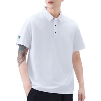 Generic Polo &agrave; manches courtes pour homme - Basique - Coupe ajust&eacute;e - Respirant - Pour le golf - Pour l&eacute;t&eacute; - T-shirt classique respirant - Taille M &agrave; 3XL, Bla